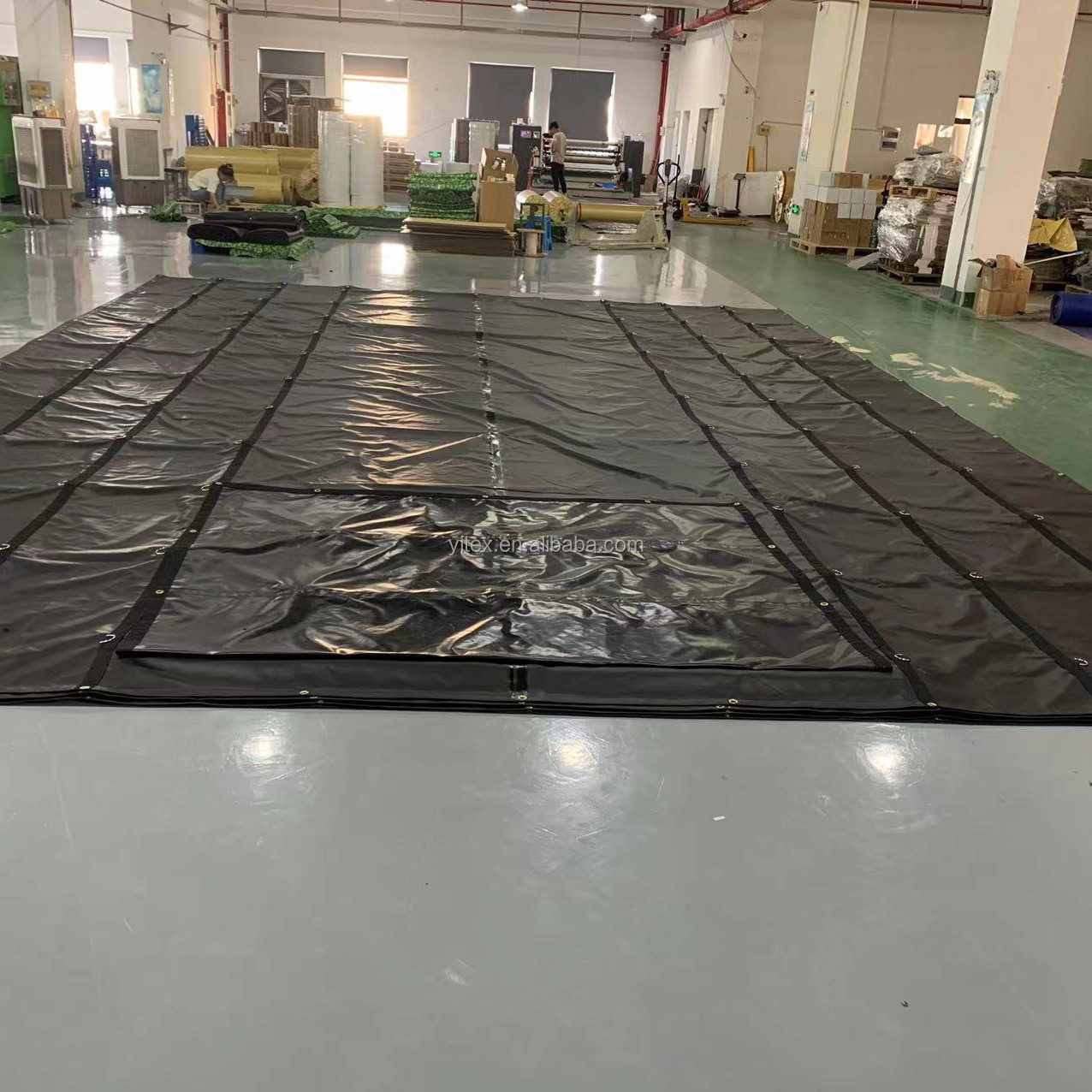 Waterproof PVC Tarpaulin Fabric Flatbed Tarpaulin Sheet Lumber Tarp ...